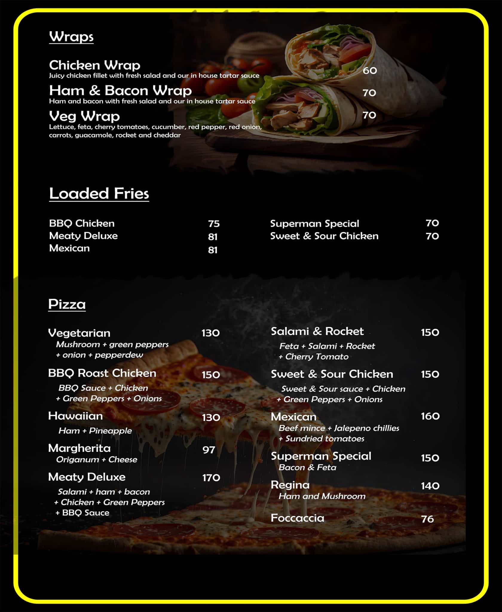 Menus - Sessions